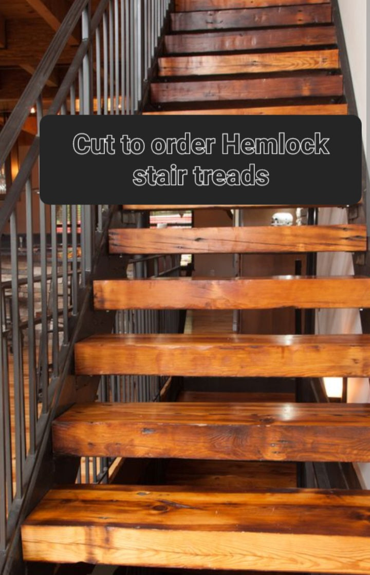 Stair treads Hemlock 3x10 $150 – Mantles&stones